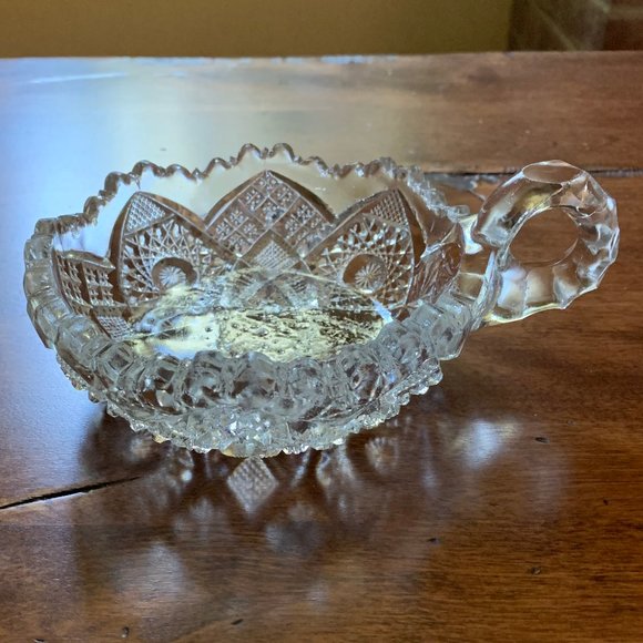 Dining | Vintage Early American Pressed Glass Nappy Dish | Poshmark